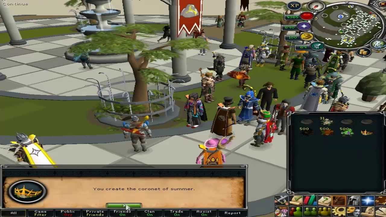 Runescape Constructing The Crown OF Seasons (Rare item) - YouTube