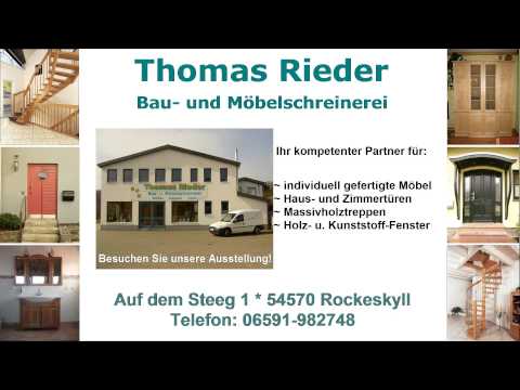 Thomas Rieder   Bau  & Möbelschreinerei