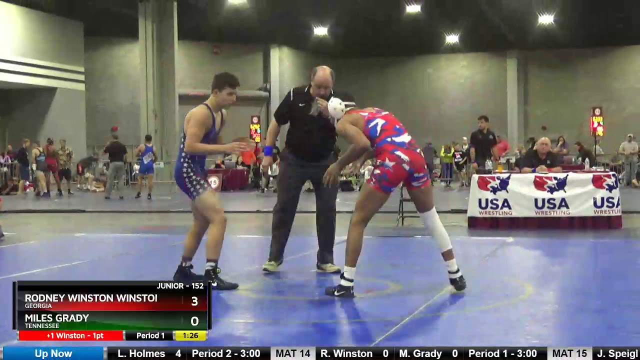 Junior 152 Rodney Winston Winston Georgia Vs Miles Grady Tennessee ...