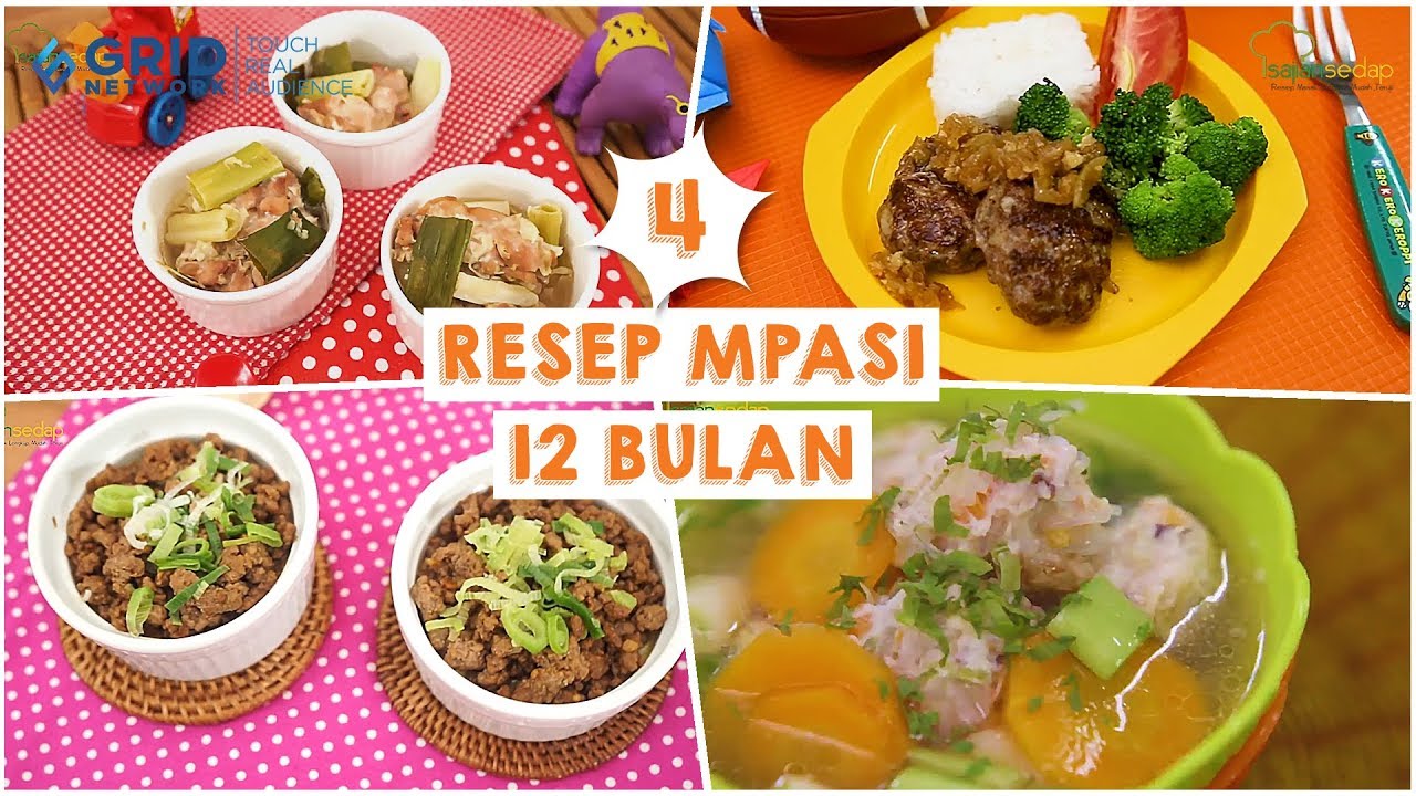 4 Resep MPASI 12 Bulan yang Enak dan Bergizi - YouTube