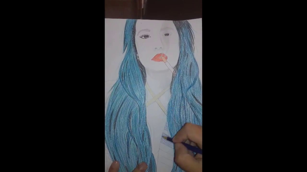 Speed Drawing Halsey - YouTube