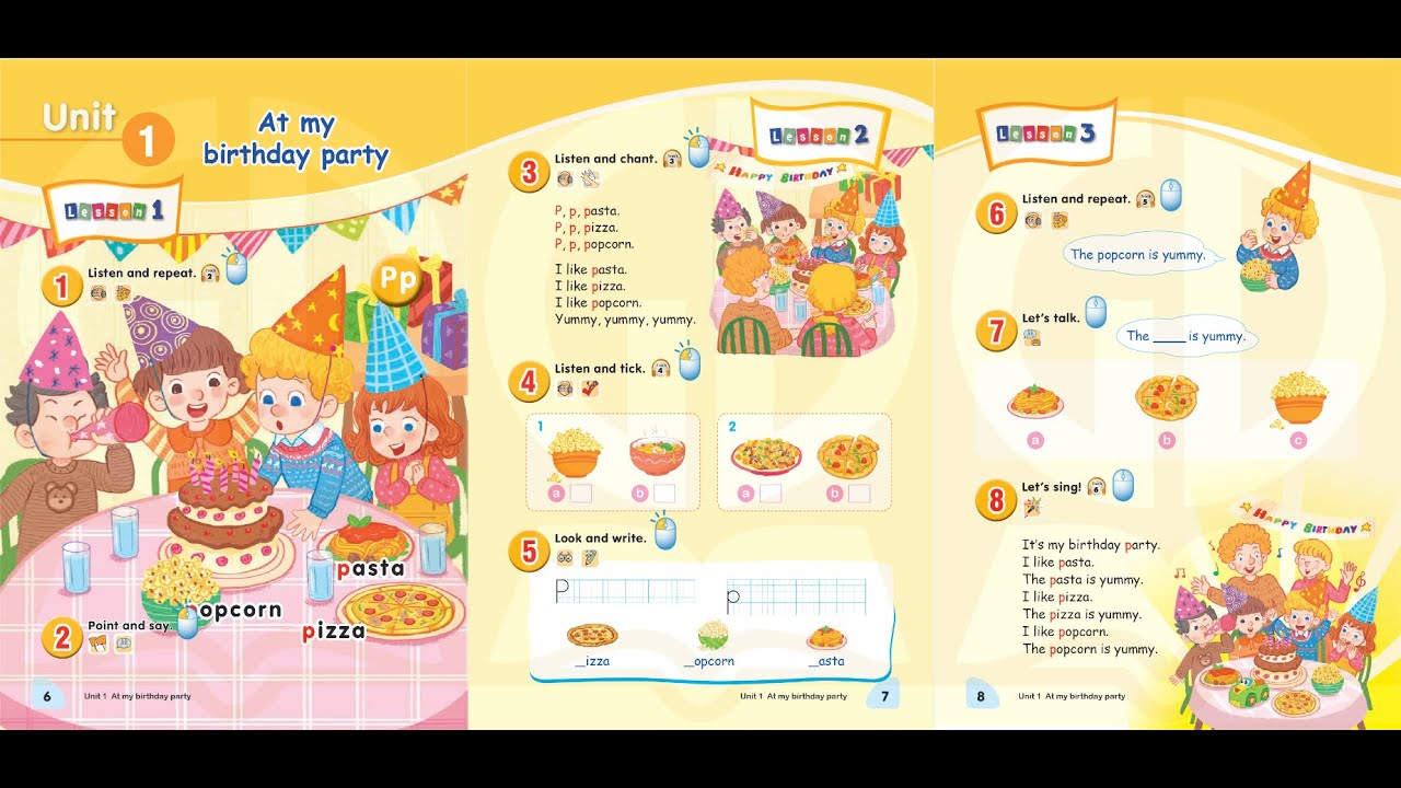Tiếng Anh 2 Global Success - Unit 1: At my birthday party - YouTube