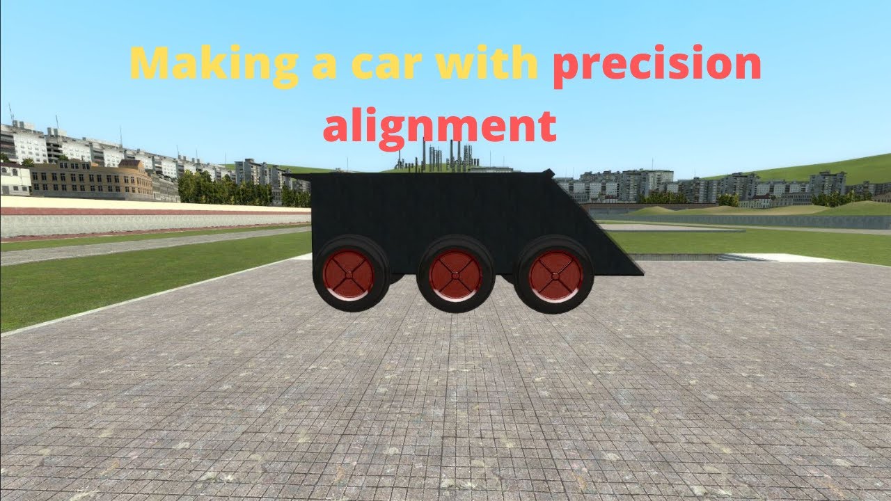 Gmod How to build a car using precision alignment - YouTube