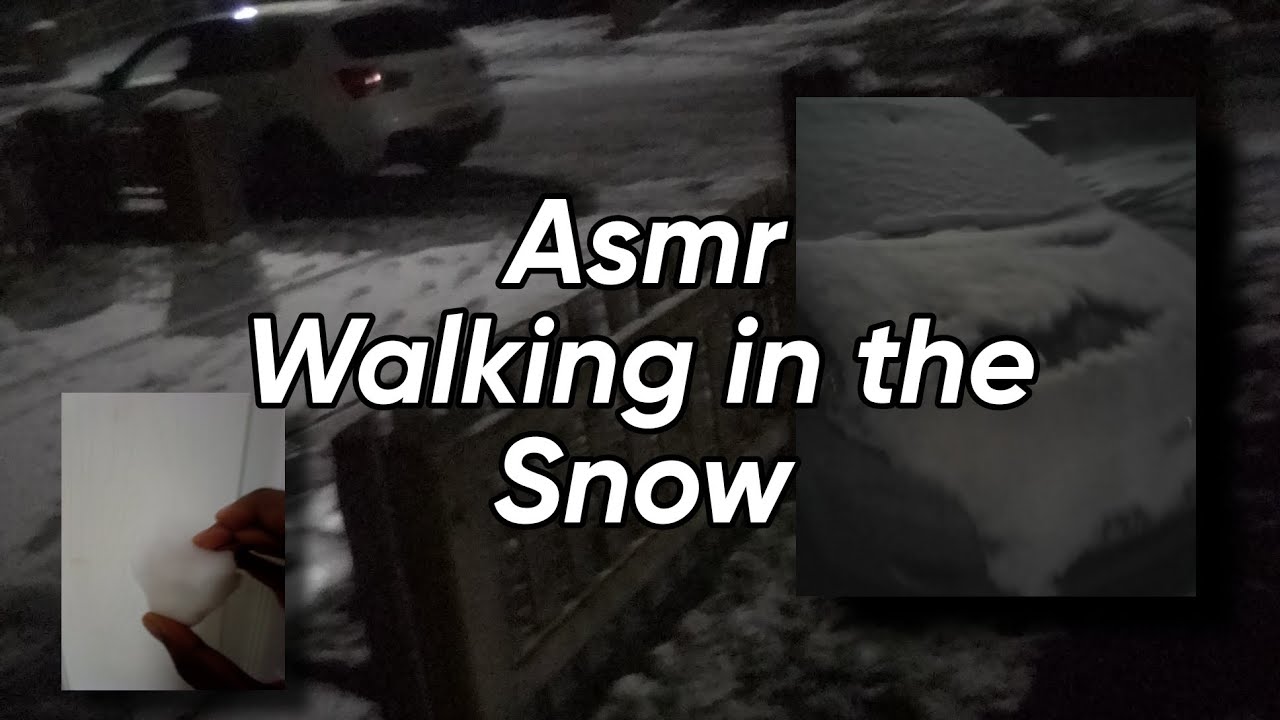 Asmr walking in the snow (vertical) - YouTube
