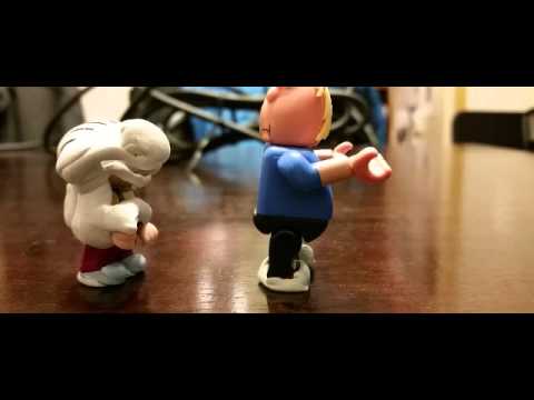 LEGO Stewie with tuba - YouTube