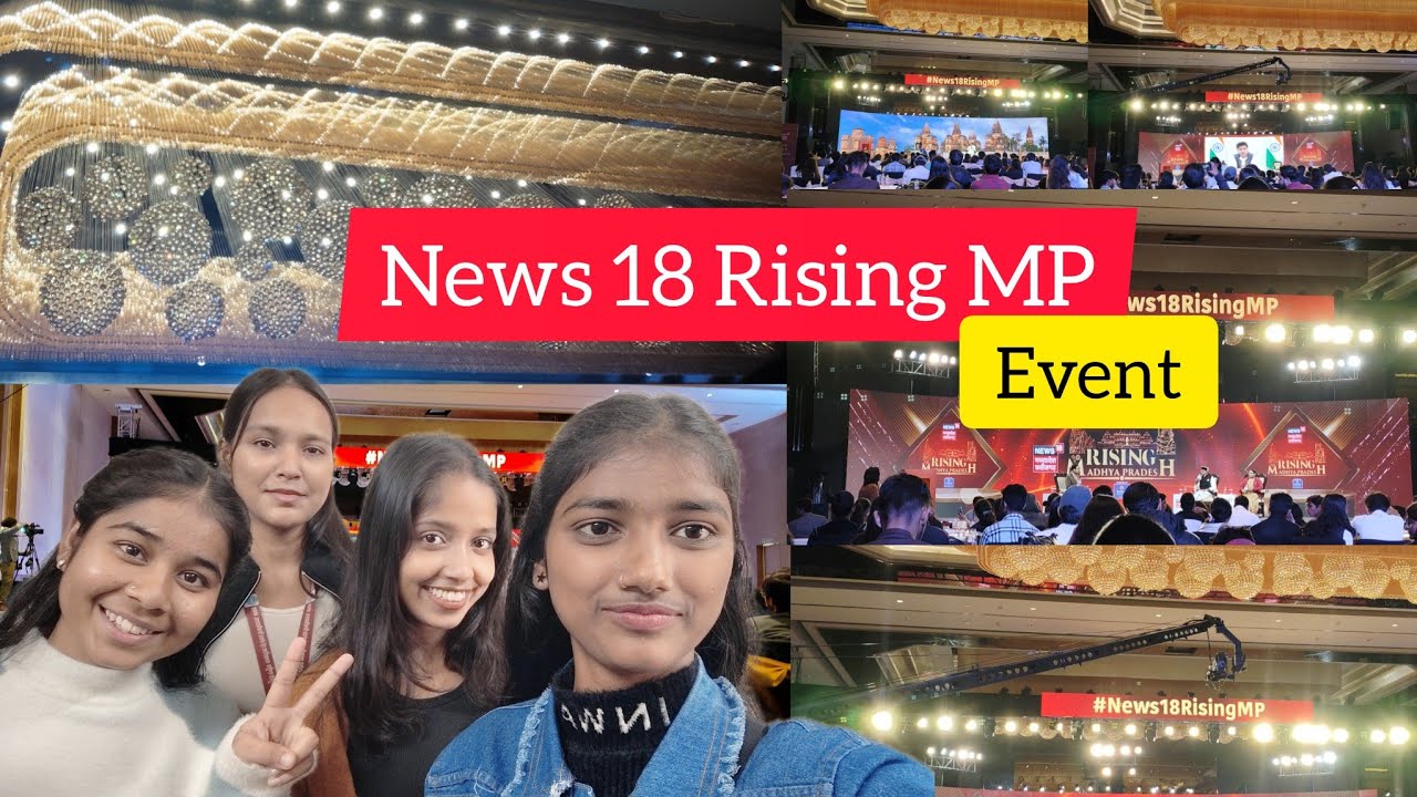 NEWS 18 Rising MP event at Taj hotel bhopal 🌸🌈#aradhanamaurya # ...