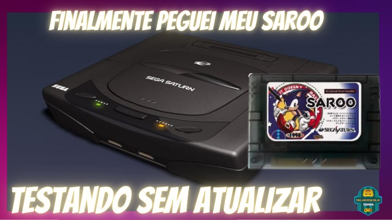 FINALMENTE TENHO SAROO PARA SEGA SATURN/ TESTE - UNBOXING - YouTube