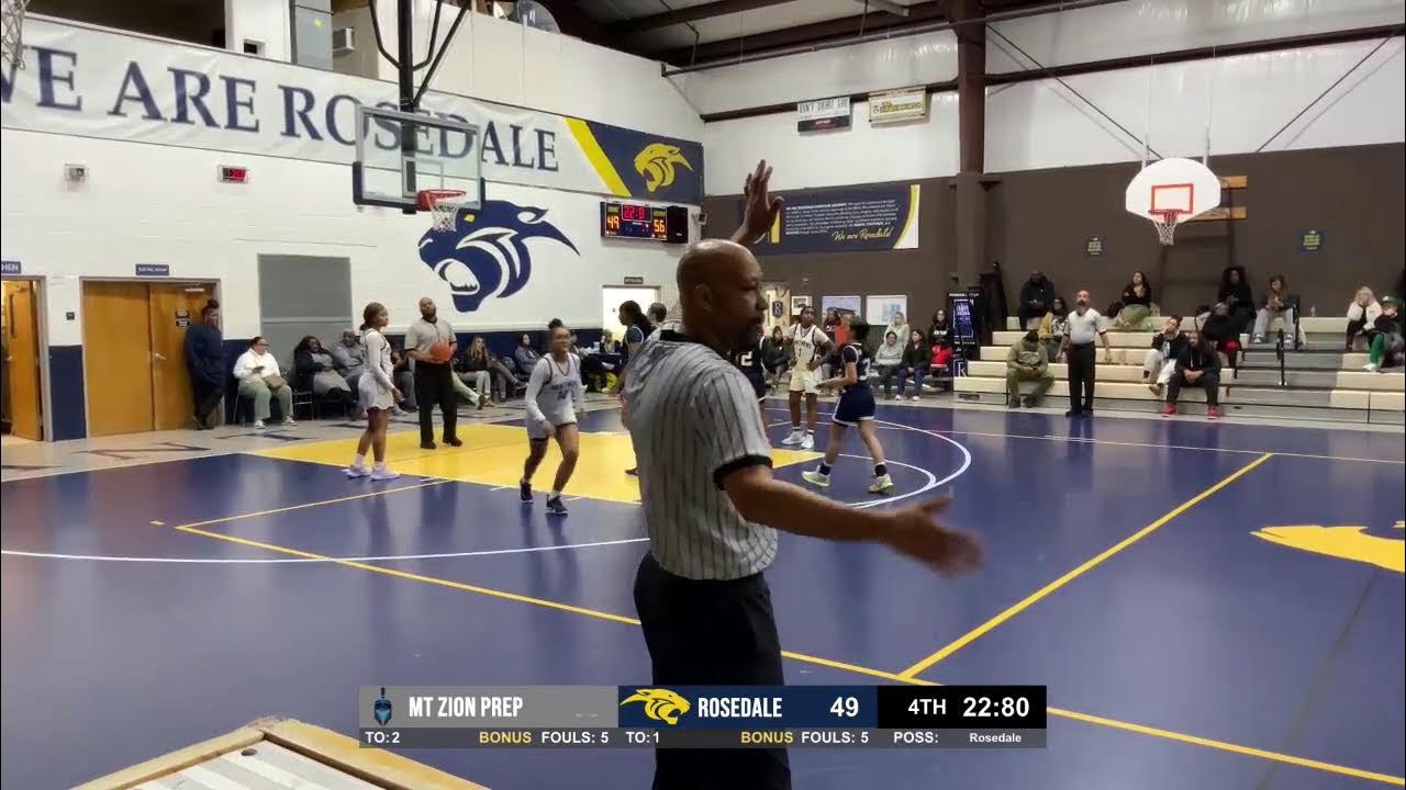 Varsity Girls - Rosedale vs Mt. Zion Prep (Blue Team) - YouTube