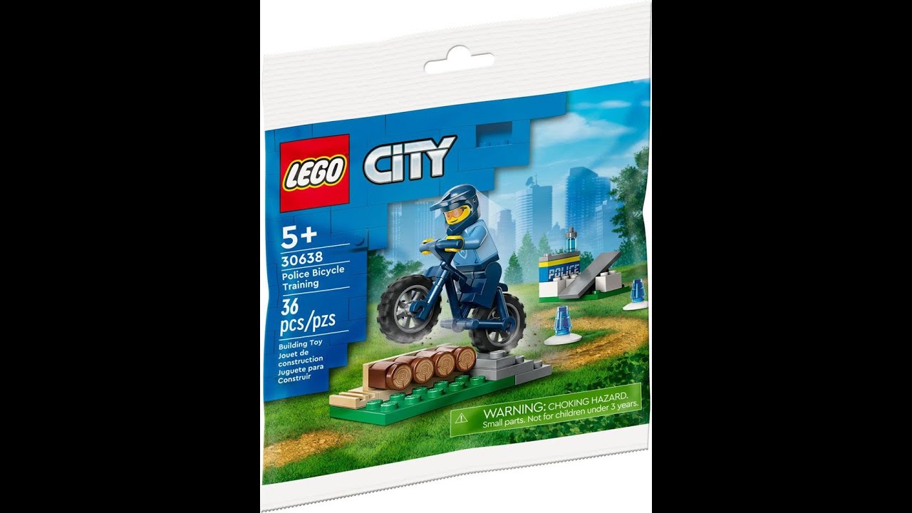 Lego City 30638 Police Bicycle Training polybag speedbuild / time-lapse ...