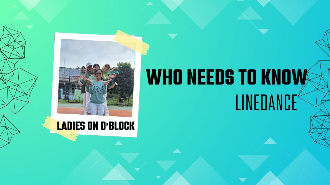 Who Needs To Know - Line Dance (Demo)|| Beginner|| Joshua Talbot ...