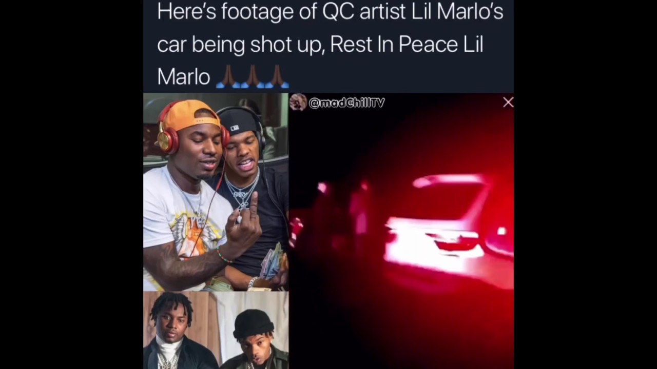 Lil Marlo’s Vehicle Being Shot Up Caught On Camera - YouTube
