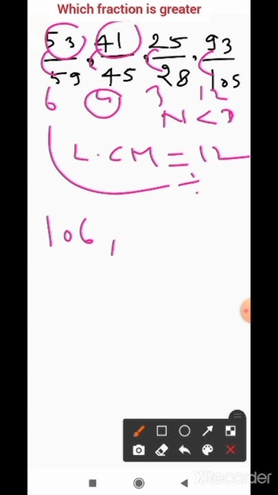 #compare fraction#which one is greater fraction#mathshorts #mathstricks ...