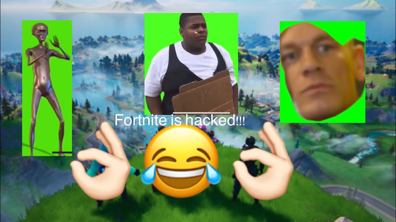 Fortnite but it’s hacked by memes - YouTube