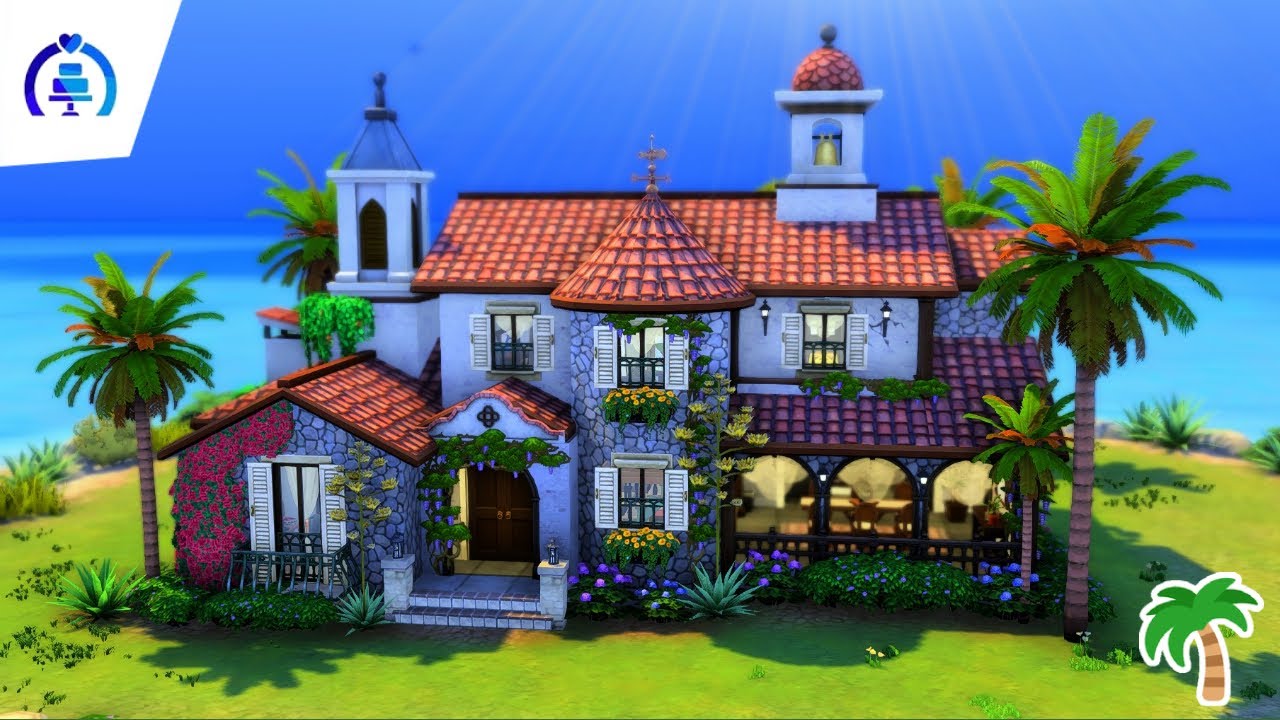 Tartosa Island Home 🌴 The Sims 4 'My Wedding Stories' Speed Build | No ...