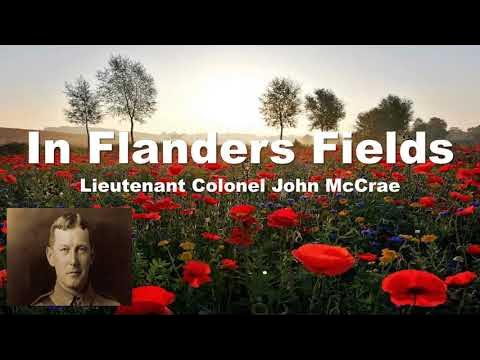In Flanders Fields | Lieutenant-Colonel John McCrae - YouTube