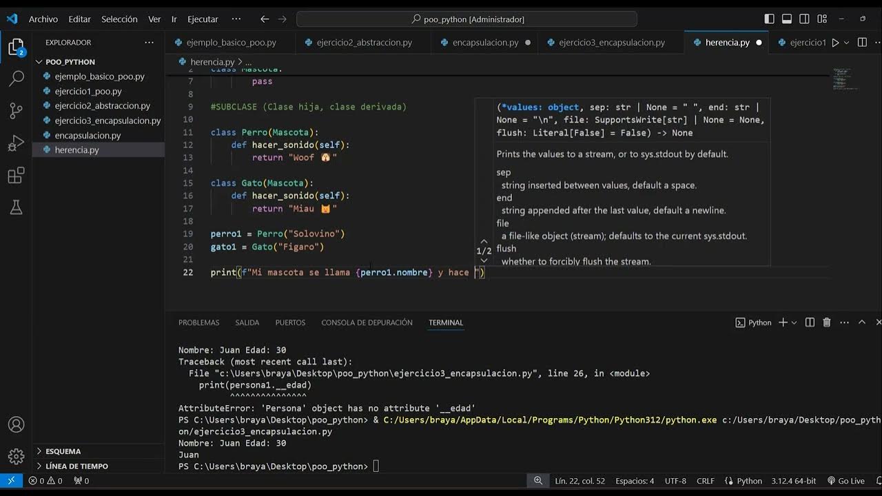 POO en Python - 5 | Herencia - YouTube