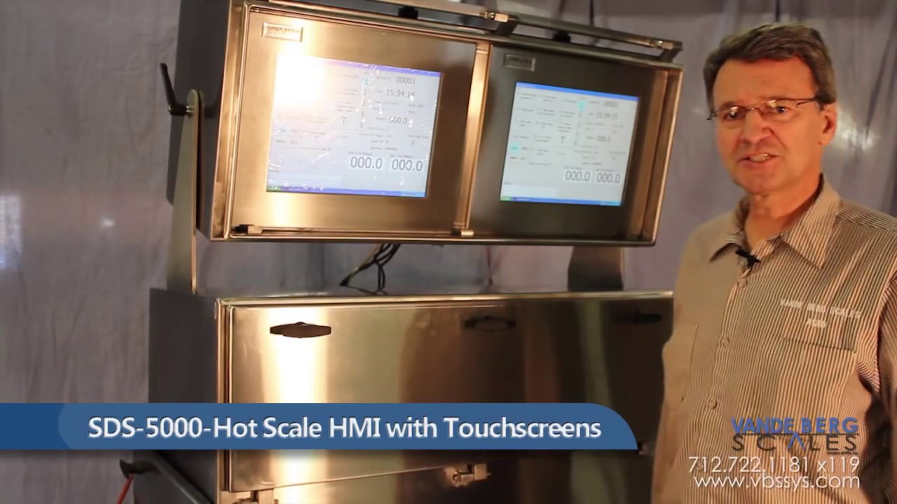 SDS-5000 Hot Scale Human Machine Interface with Touchscreen - YouTube