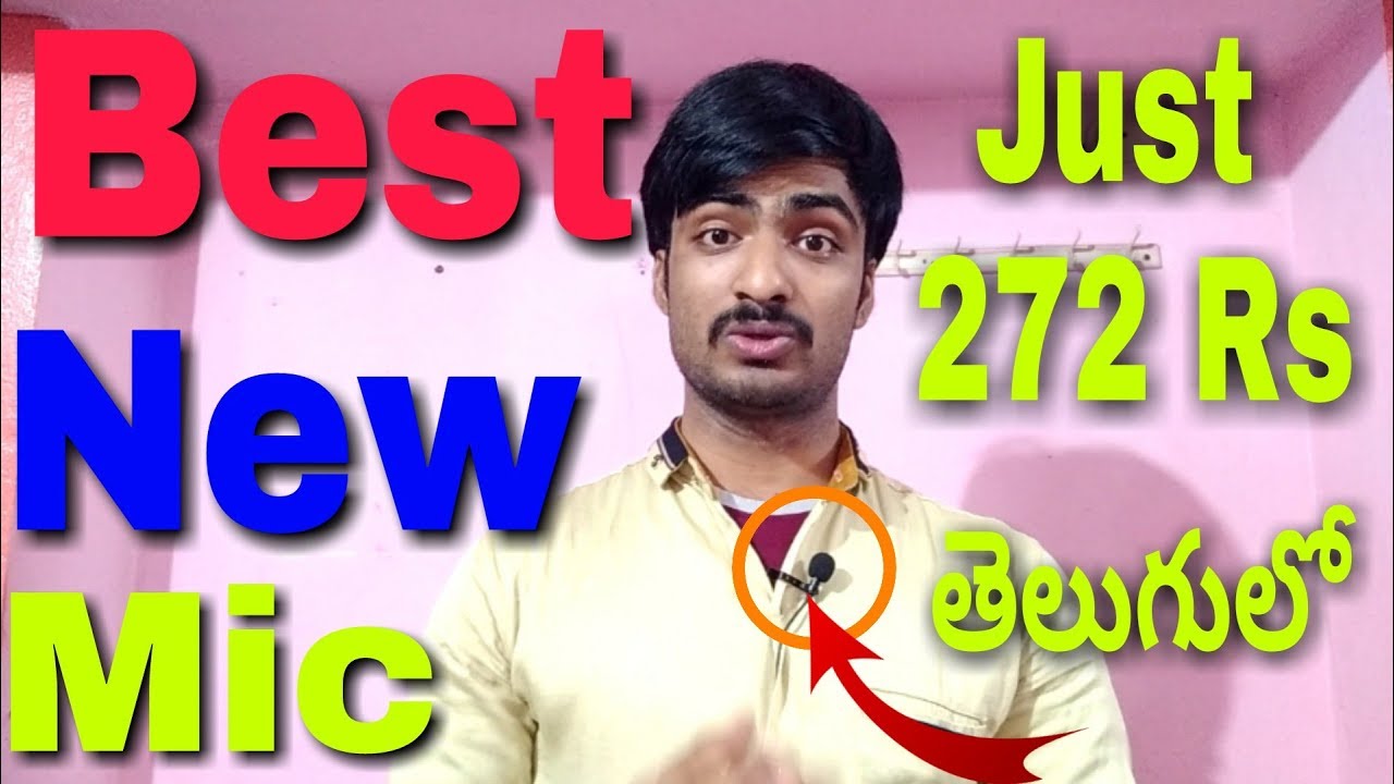 best smallest mic just 272 rs Record videos// unboxing Review in Telugu ...