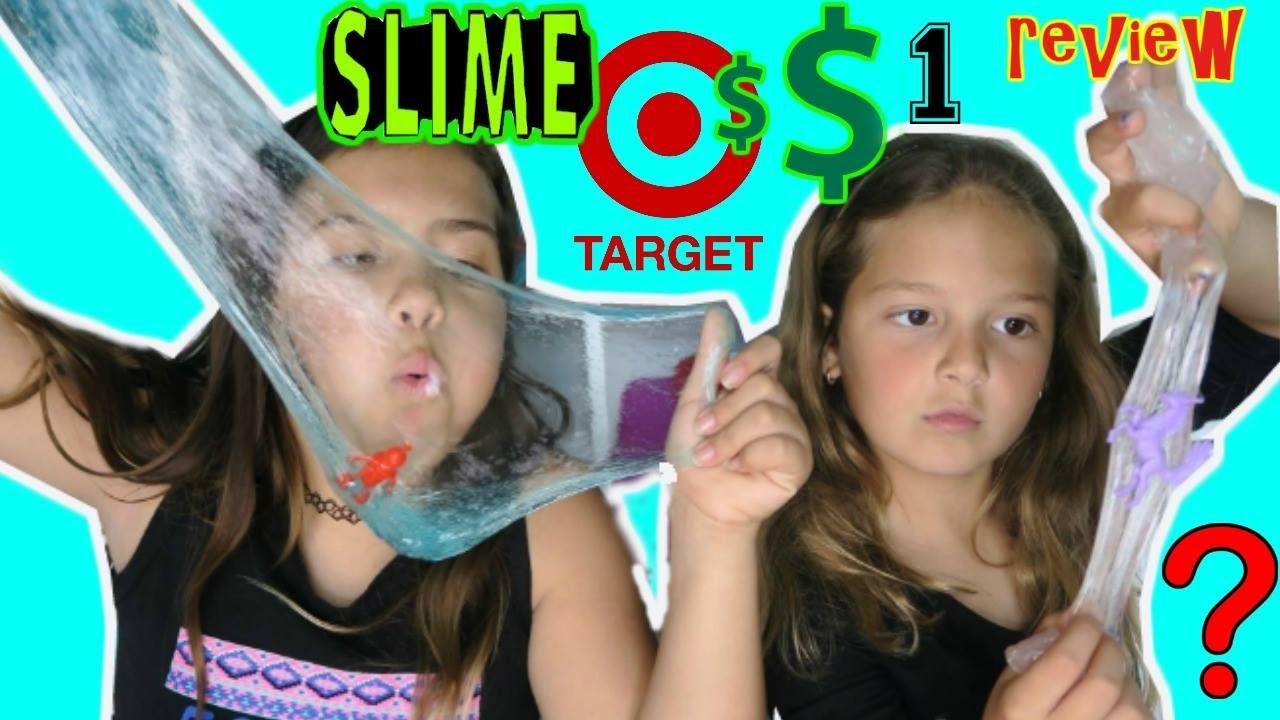 SLIME FROM TARGET $1 REVIEW . " ALISSON&EMILY" - YouTube