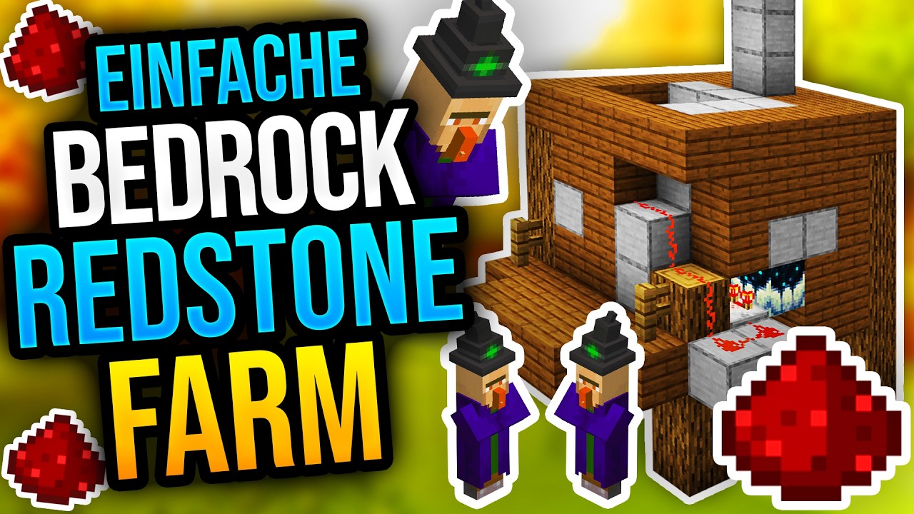 REDSTONE FARM MINECRAFT BEDROCK 1.21 - YouTube