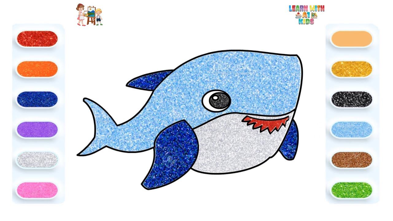 HOW TO DRAW A BABY SHARK 🦈 Quick & Easy | Step by Step 🎨 - YouTube
