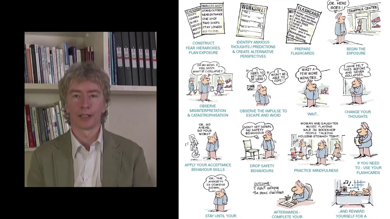 CBT4Panic#38 - Example exposure session panic & anxiety in shopping centre - YouTube