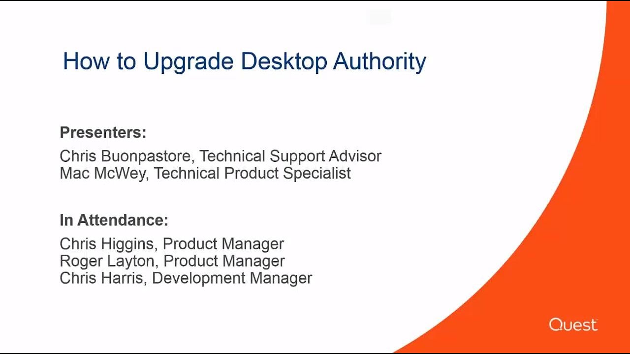 How to Upgrade Desktop Authority Webinar - 1/31/2018 - YouTube