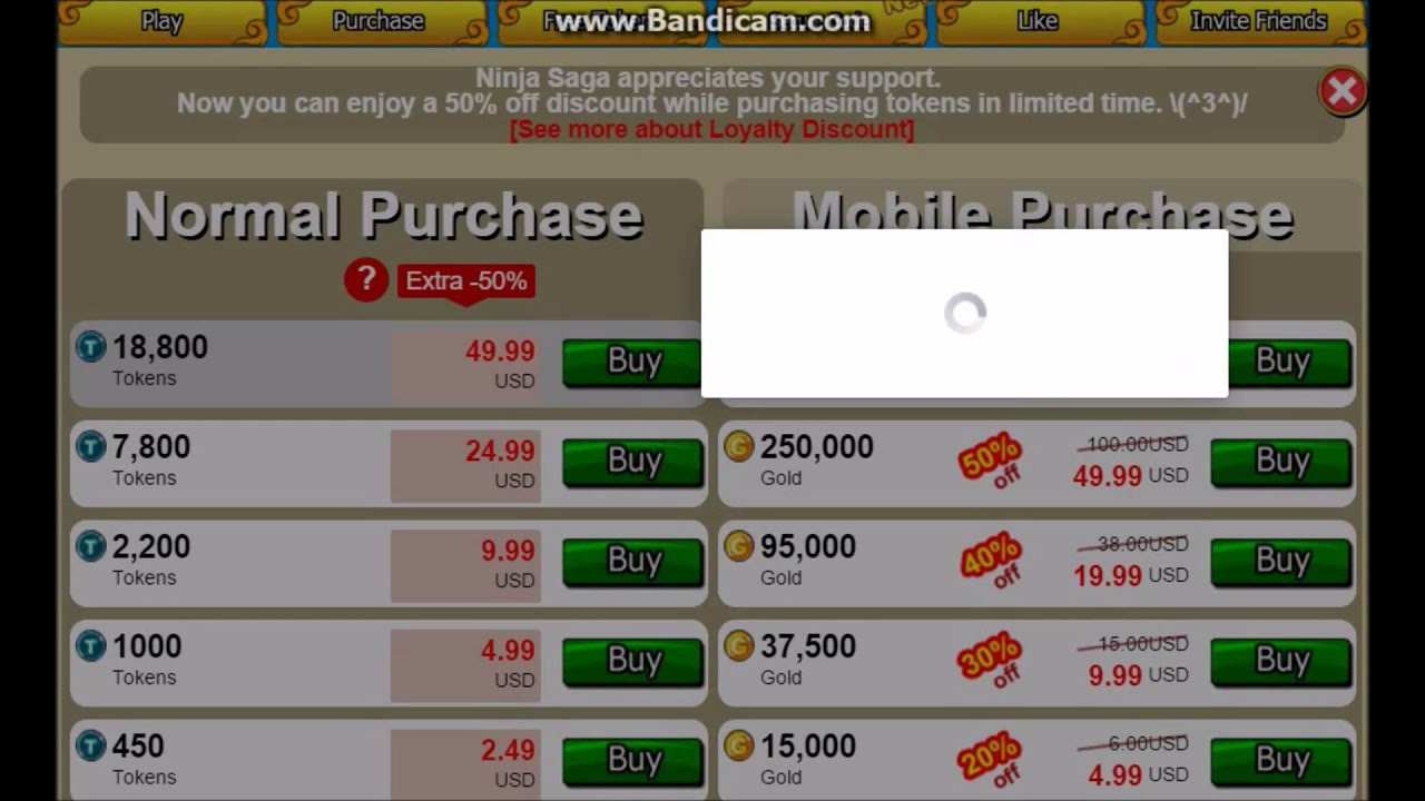 Ninja Saga - How to buy tokens - YouTube