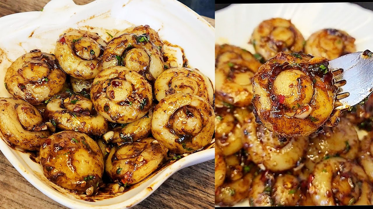korean chilli garlic potatoes | korean chewy potatoes | potato noodles ...