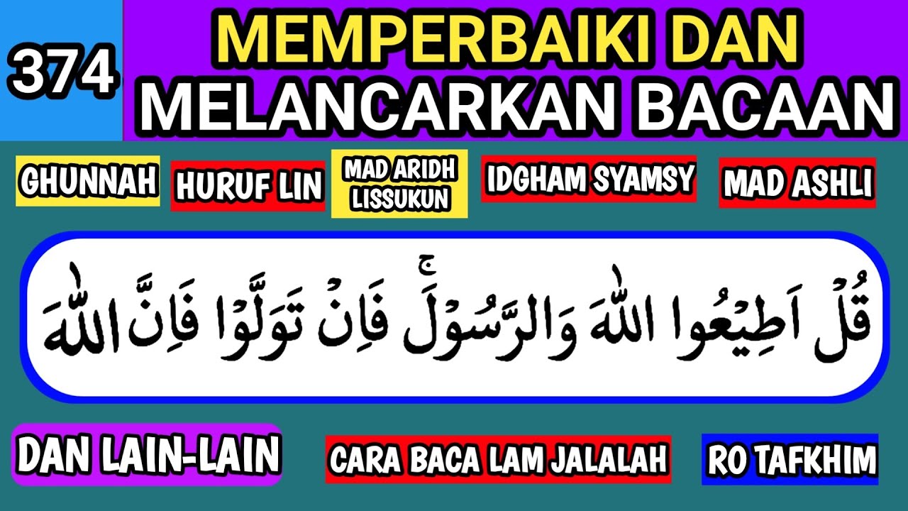 Belajar Tajwid Al Quran dengan mudah - YouTube
