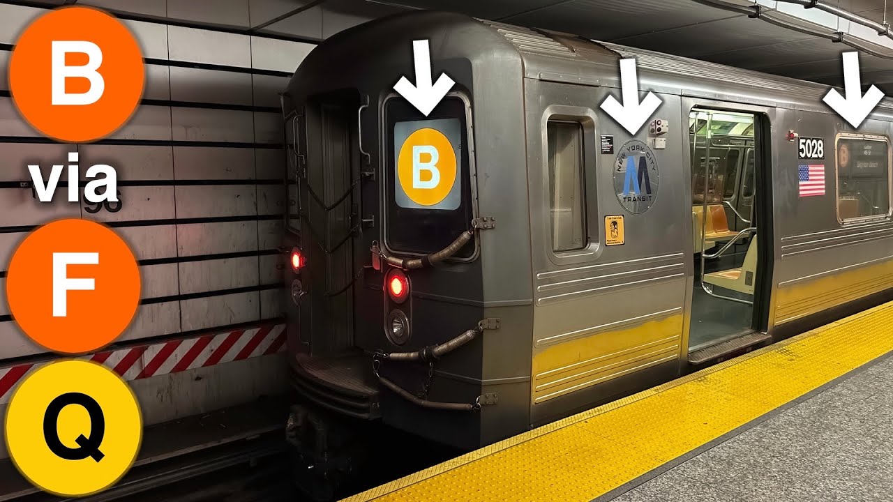 NYC | R68/A B train's on the F and Q lines! - YouTube