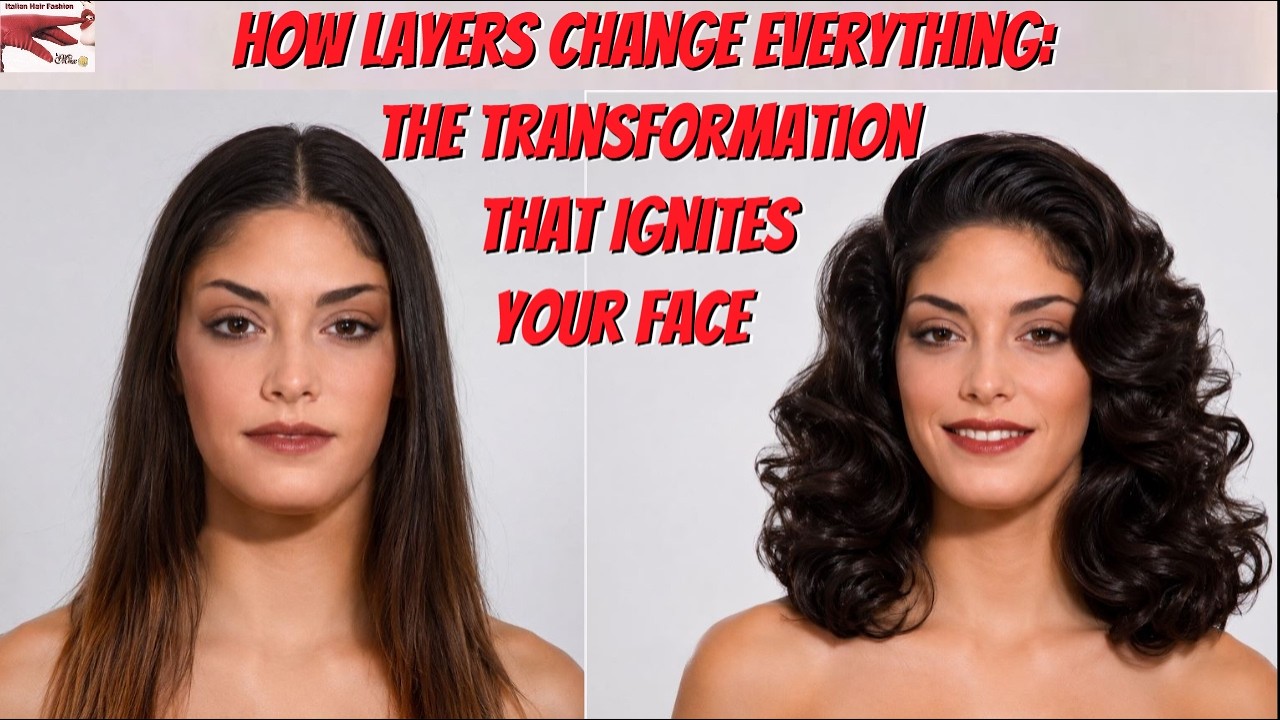 The Layered Long Cut: Face-Framing Curls Technique - YouTube