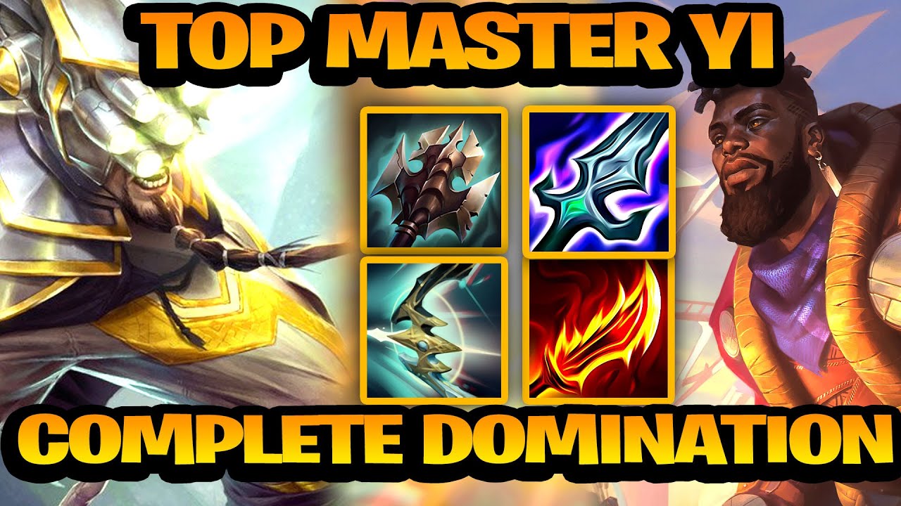 TOP MASTER YI ABSOLUTELY DOMINATES EVERY GAME - YouTube