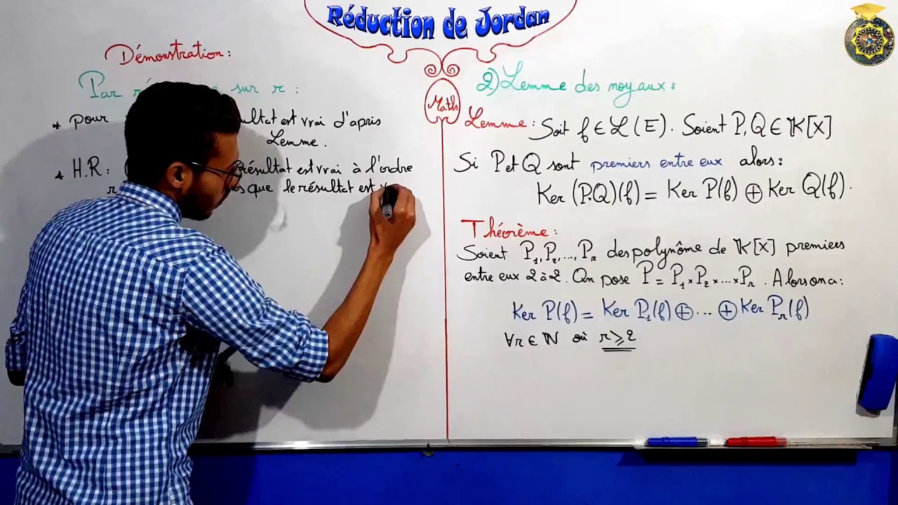 Réduction de Jordan lemme des noyaux et sous espaces caractéristiques ...