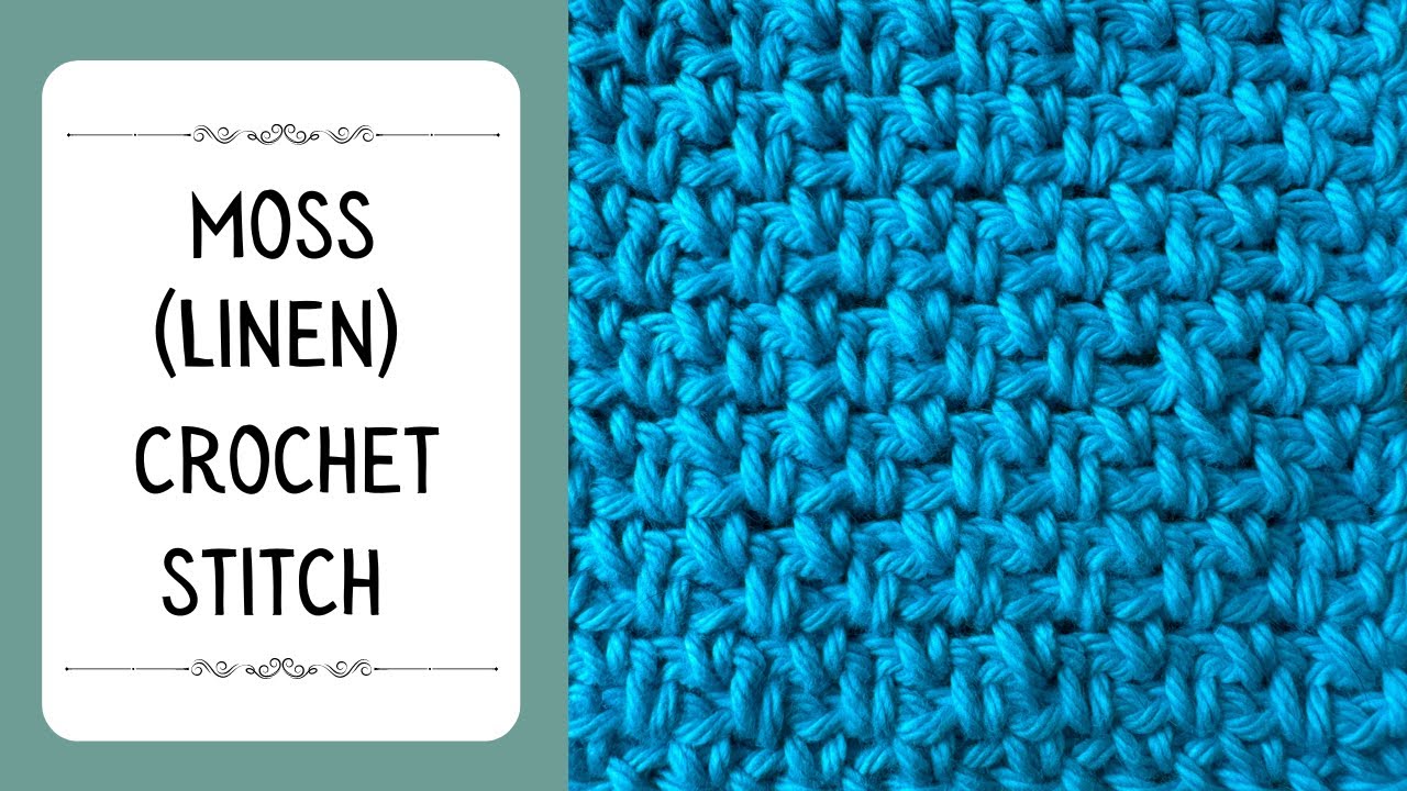 Crochet the Moss (Linen) Stitch | Tutorial - YouTube