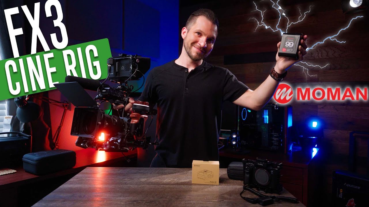 Powering my FX3 Cine Rig with THIS! Moman Power 99 Mini V-Mount - YouTube
