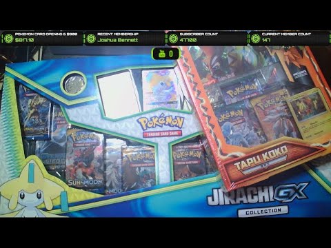 Opening Old Pokemon Packs Live! Jirachi GX Collection Box & Tapu Coco ...