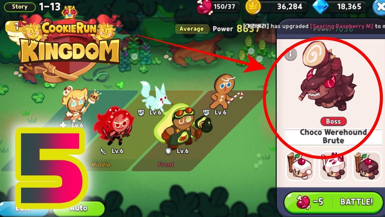 Cookie Run: Kingdom - Fight Choco Werehound Brute Boss Gameplay ...