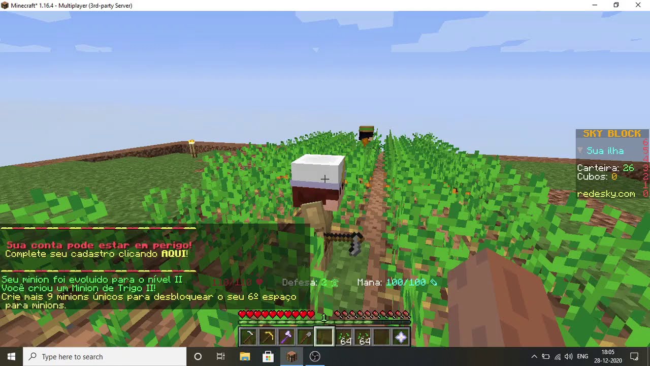 Unlocking Collection And Completing Farming Quest /Redesky Skyblock ...