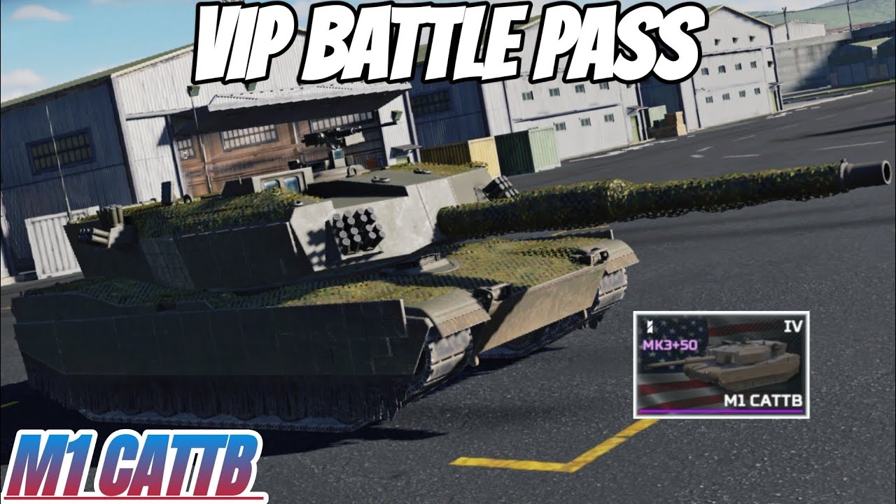 M1 CATTB 🇺🇸 Review New MBT Vehicles for VIP Battle Pass 🔥 MWT Tank ...