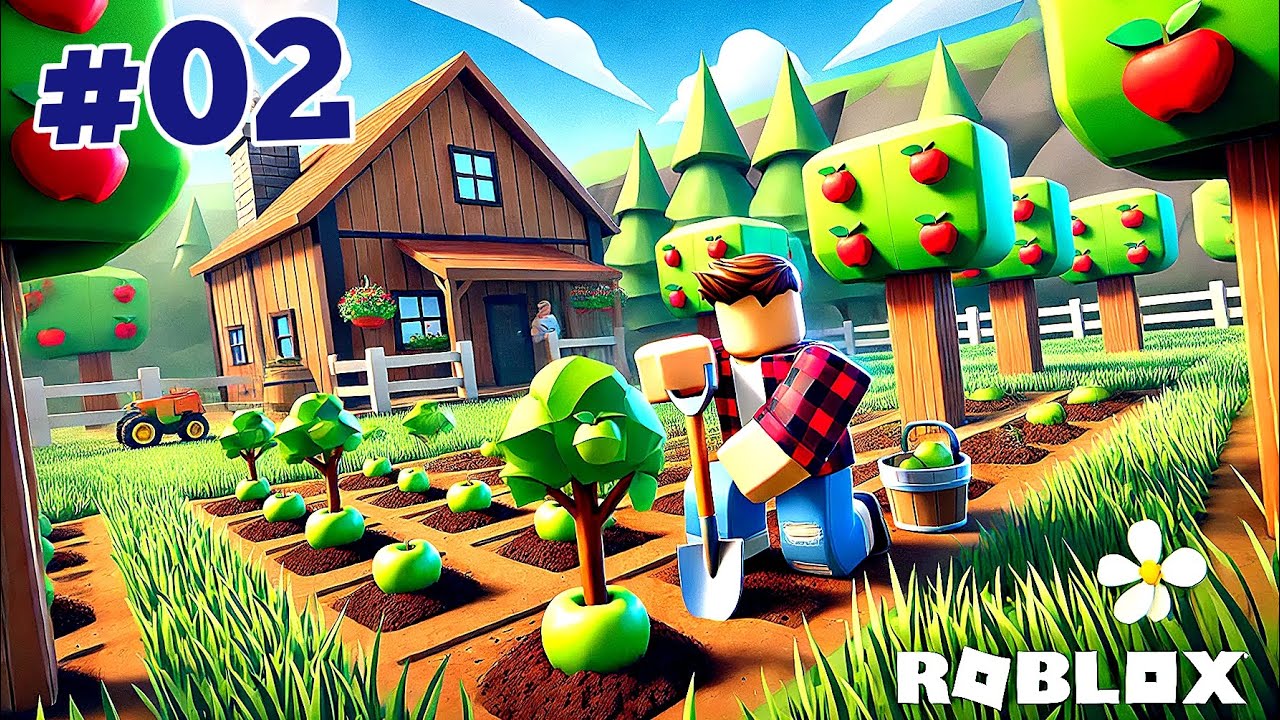 PLANTING APPLE🍎 TREES IN MY FARM | FARMSTEAD ROBLOX EPISODE 02 | 🍎🍏# ...