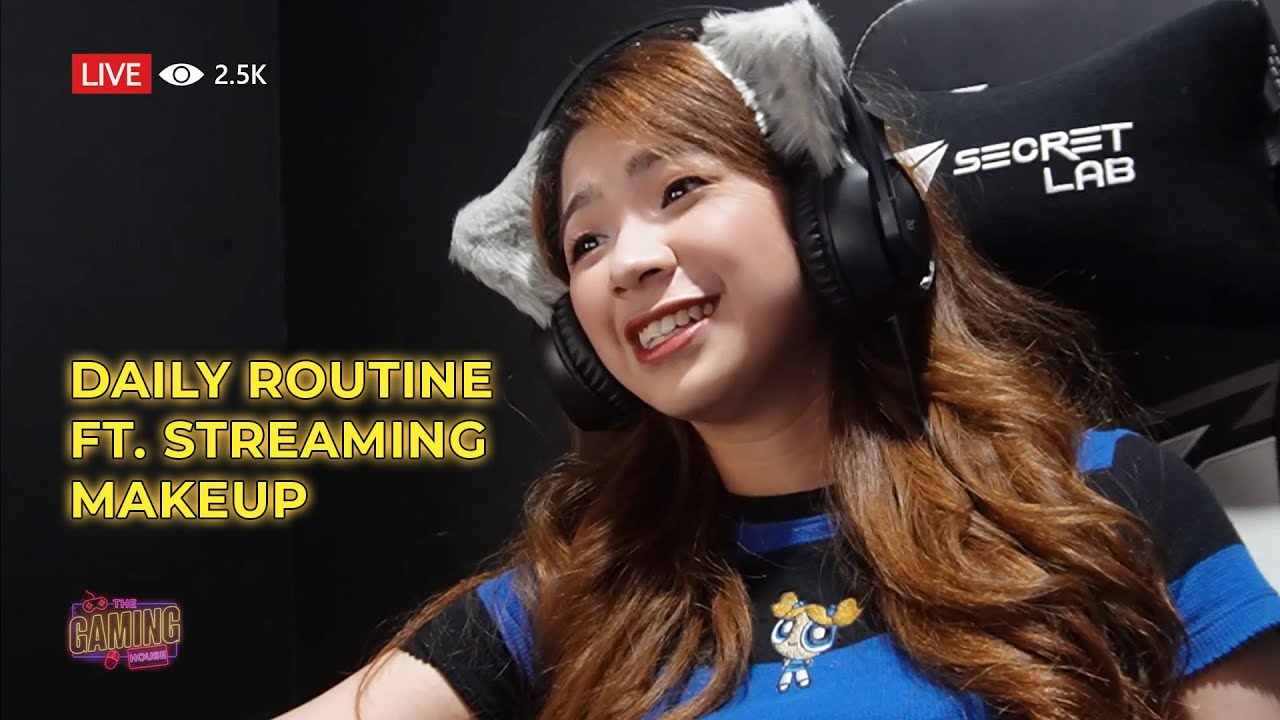 GAME STREAMER'S DAILY ROUTINE ft. STREAMING MAKEUP in THE GAMING HOUSE ...