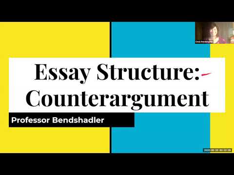 Essay Structure: Counterargument - YouTube
