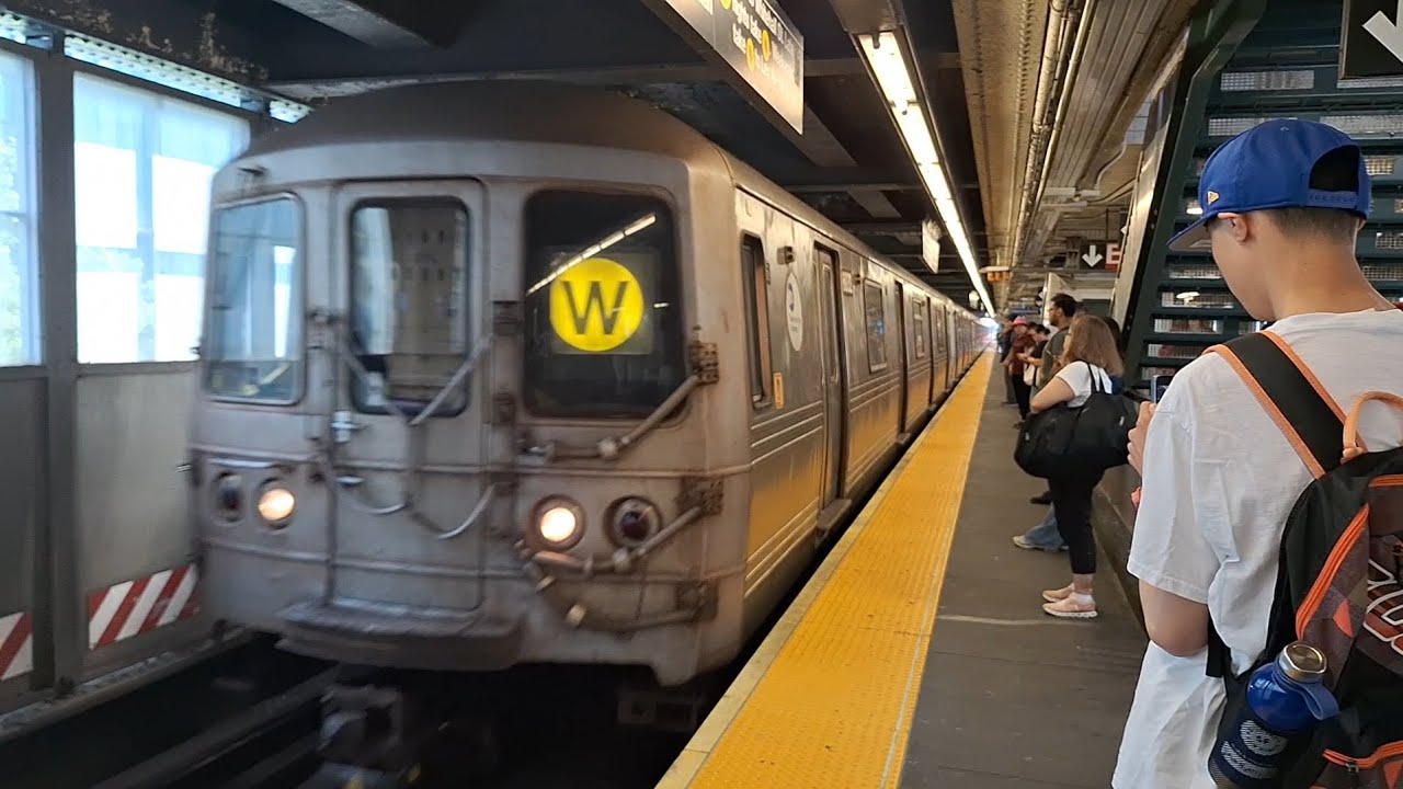 MTA NYC Subway: R46 (W) Train ride from Queensborough Plaza to ...