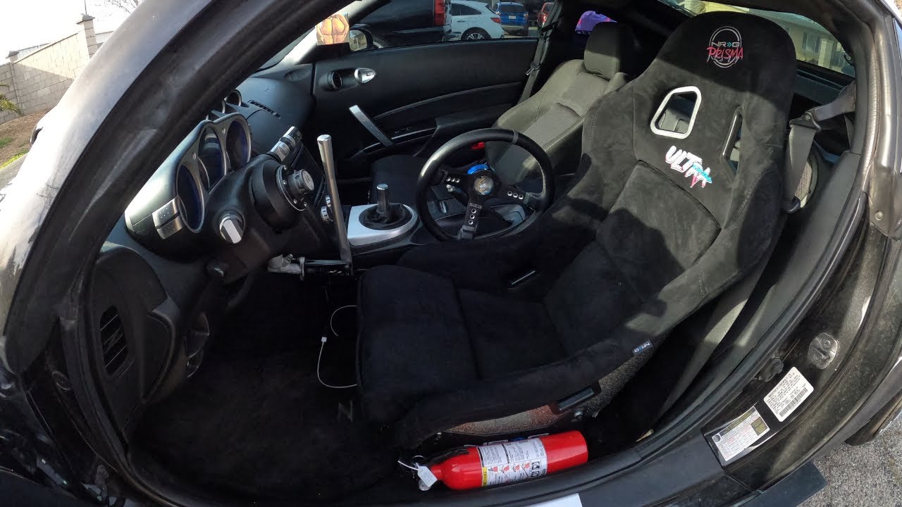 350z GKTECH HYDRO BRAKE + BUCKET SEAT INSTALL! - YouTube