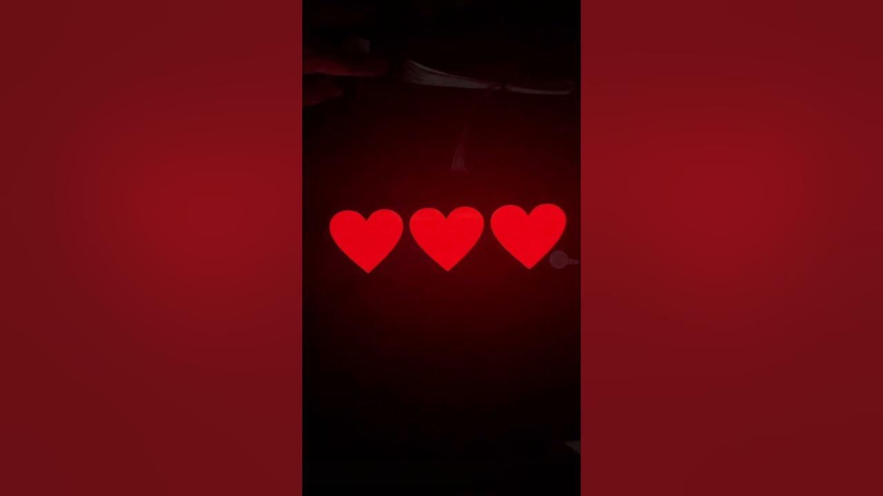 Sticker Led para Auto Corazones - YouTube
