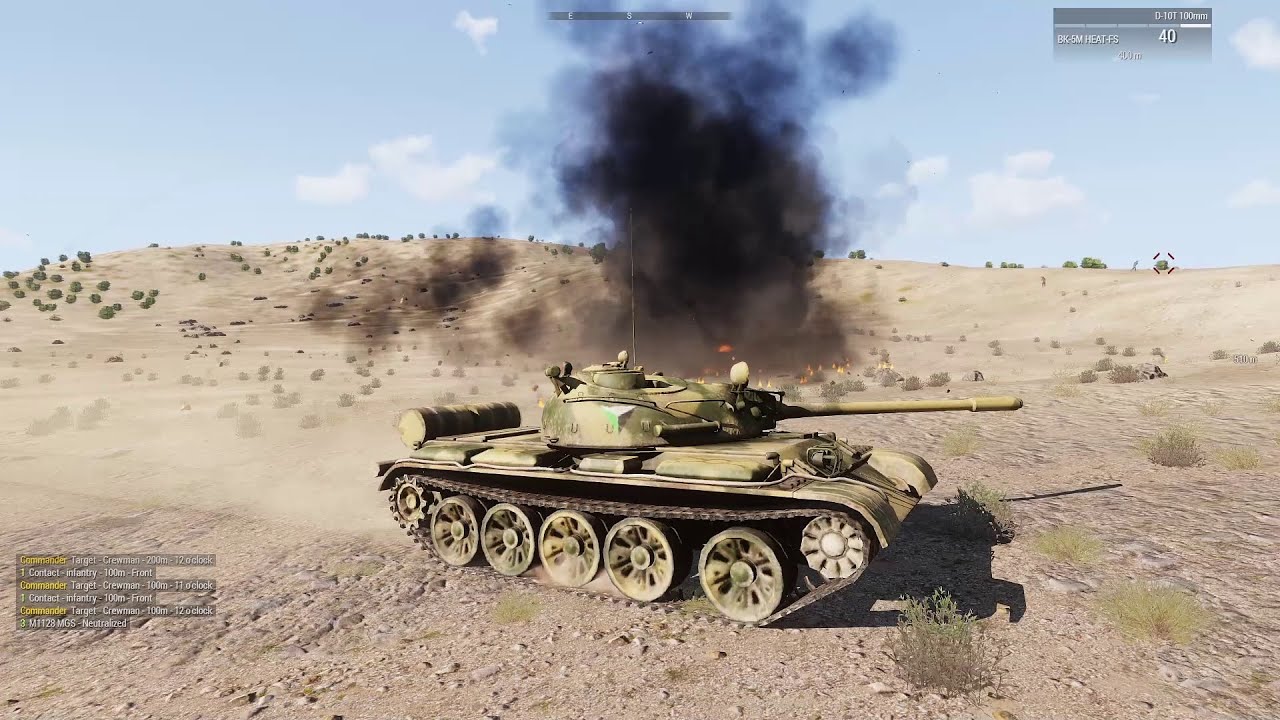 Arma 3 T-55 Tank Vs M1128 MGS. Tank Vs AFV - YouTube