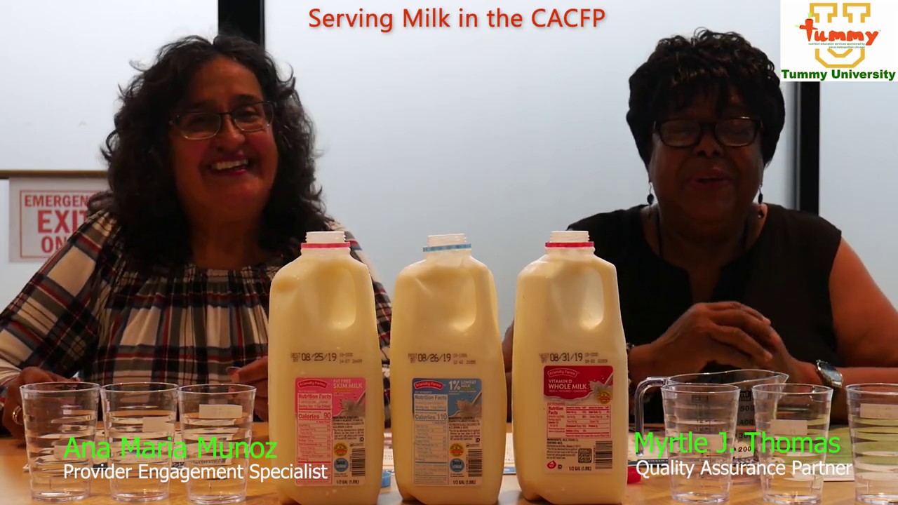 Serving Milk in the CACFP (English) - YouTube