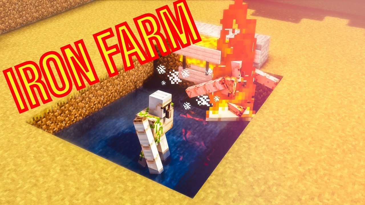 Making The Simplest Iron Farm 🤩 #2 - YouTube