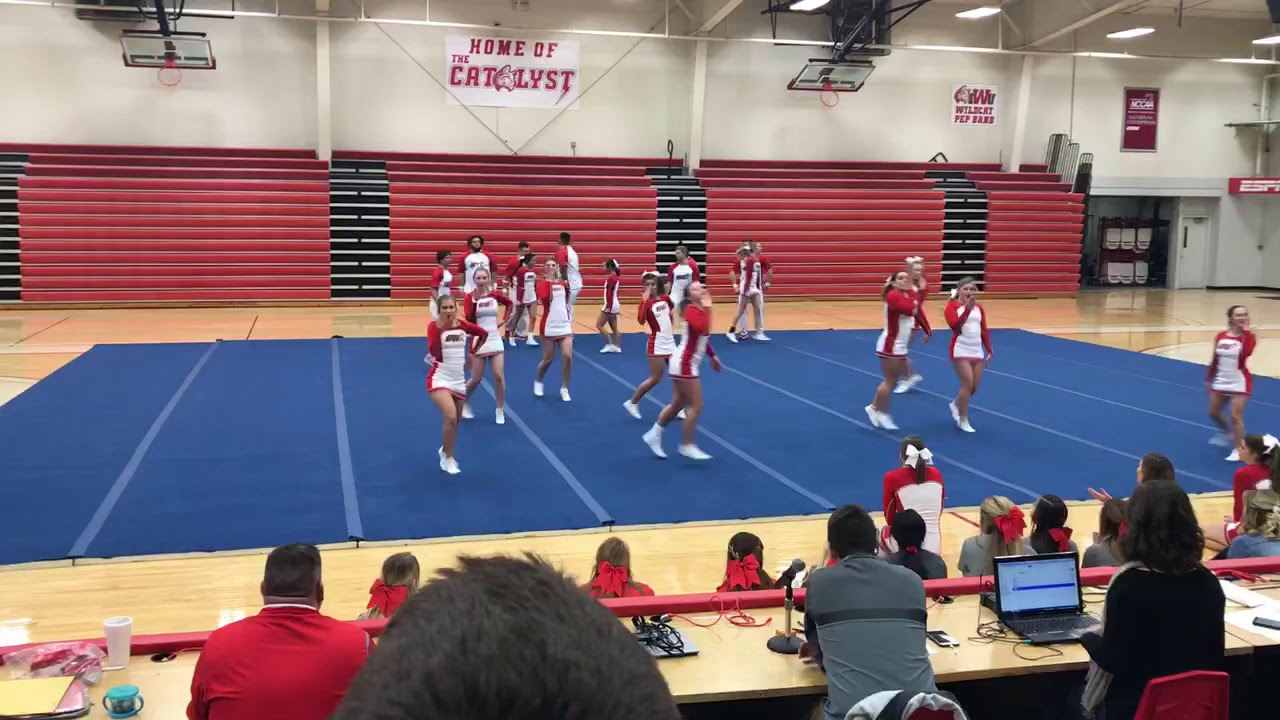 IWU CHEER First competition 2018-19 - YouTube